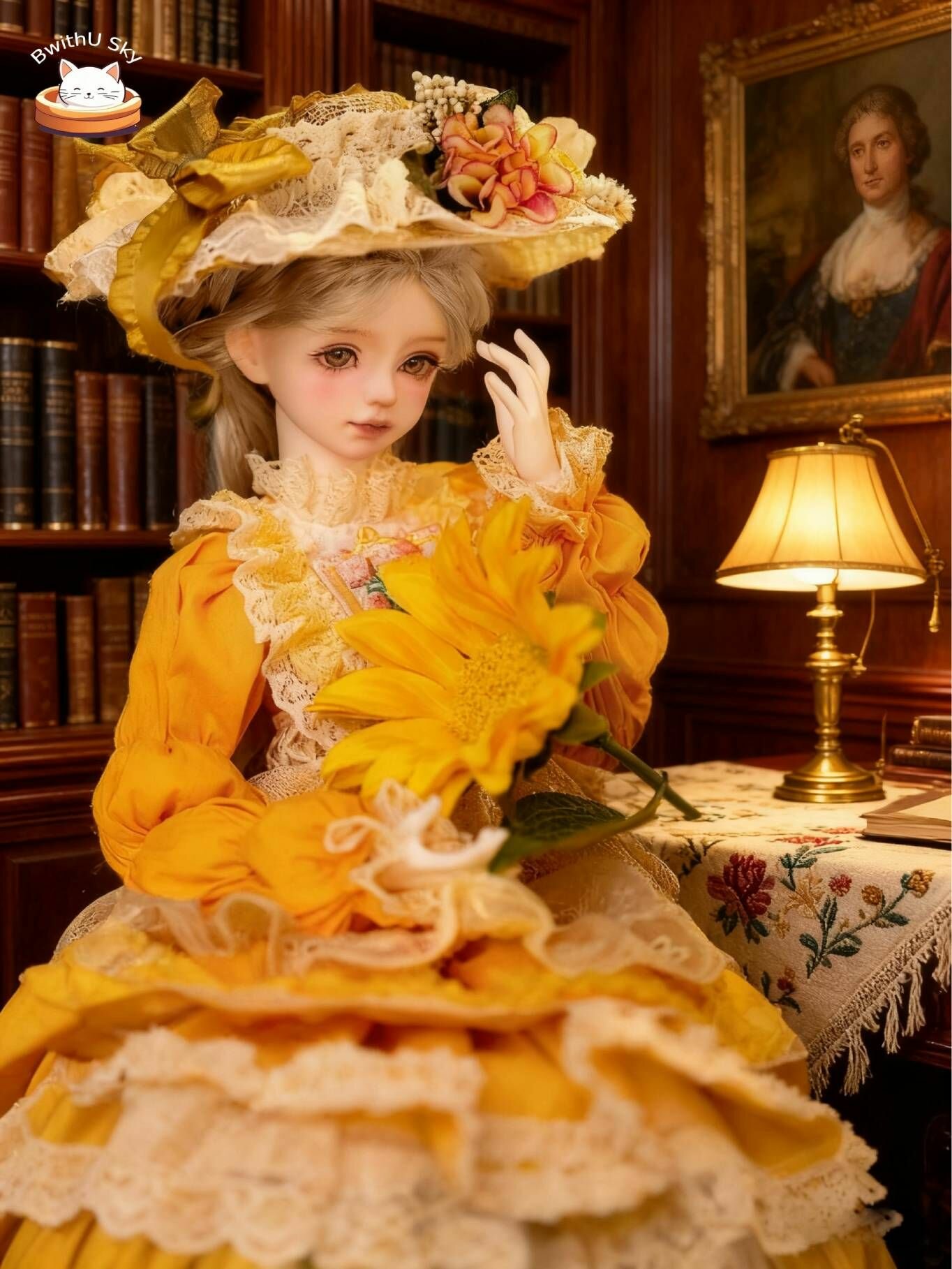 Кукла BwithU Esme, 1/4, BJD, в винтажном образе, пластик, винил, смола