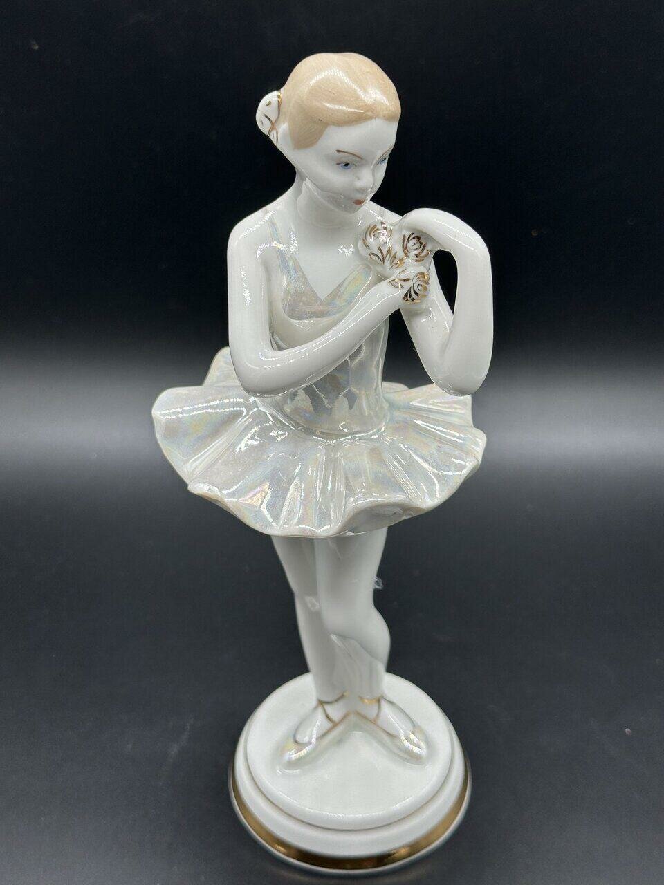 Статуэтка Фарфоровая Балерина вербилки 1960 годы СССР Редкая