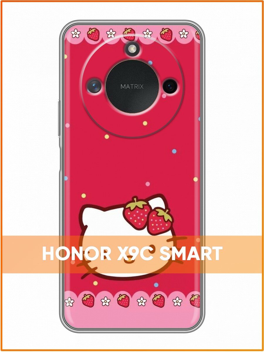 Чехол для Honor X9c Smart с принтом для девочек с Хеллоу Китти (Хонор Х9С Смарт)
