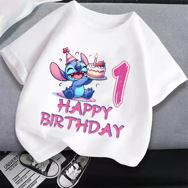 Футболка с рисунком Диснея и коротким рукавом, с рисунком из мультфильмов, с круглым вырезом, одежда для девочек, милые хлопковые топы в стиле аниме, модные подарки на день рождения, Размер:100