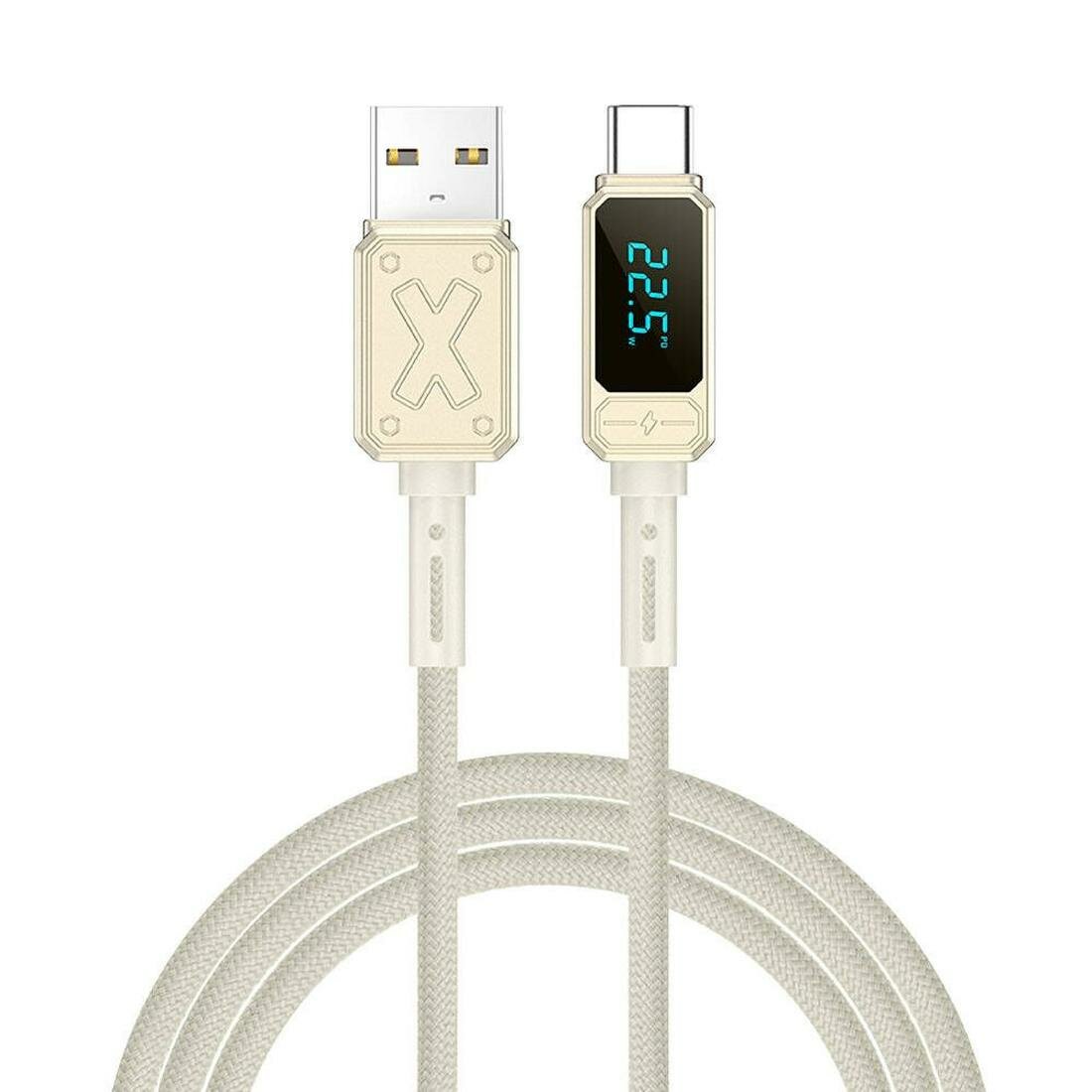Кабель WIWU WI-C038, USB-Type-C, 6 A, длина 1.2 м, цвет белый