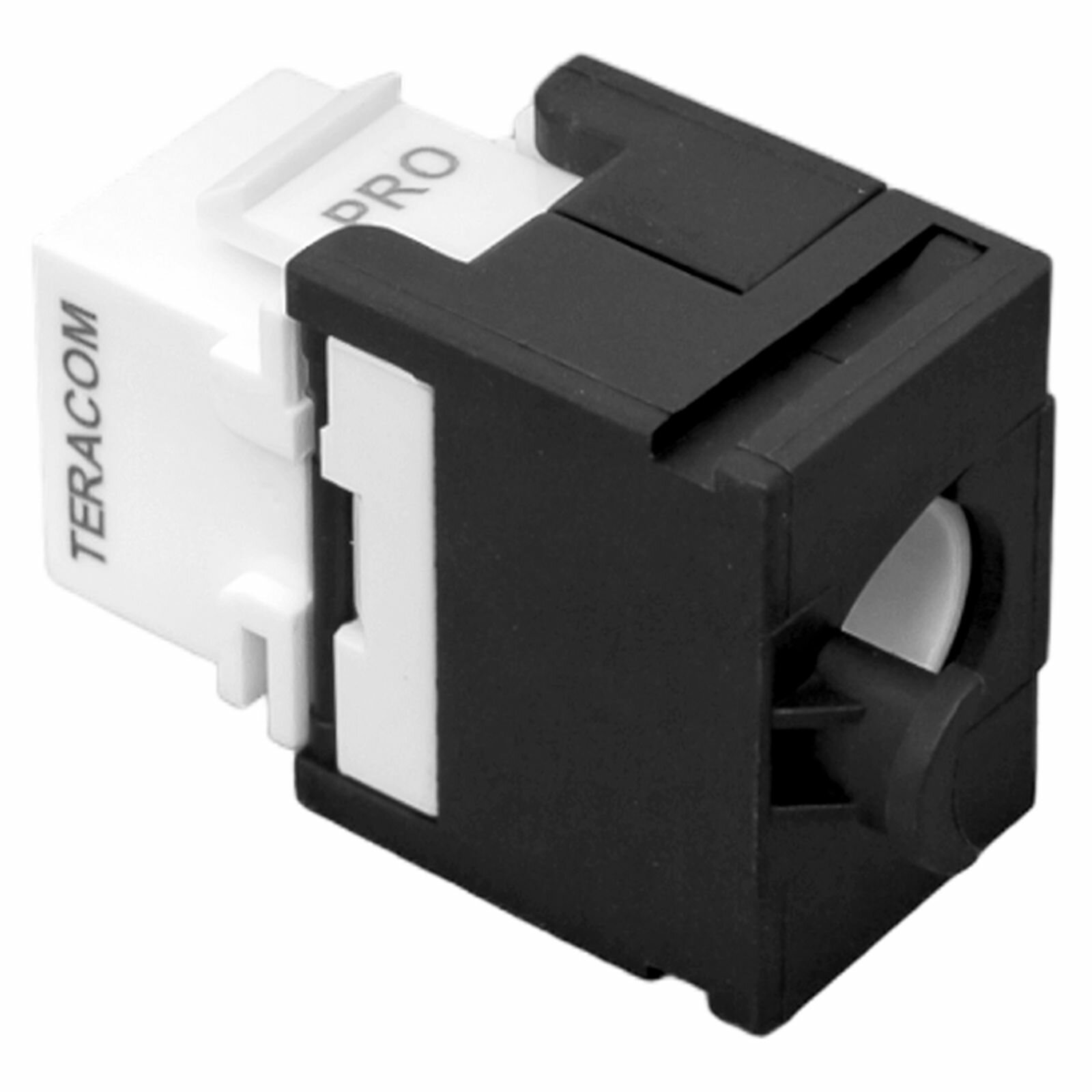 Модуль Keystone TERACOM PRO Cat.5E неэкранированный 110 IDC 180 градусов самозажимной (Toolless) черный - (1 шт)