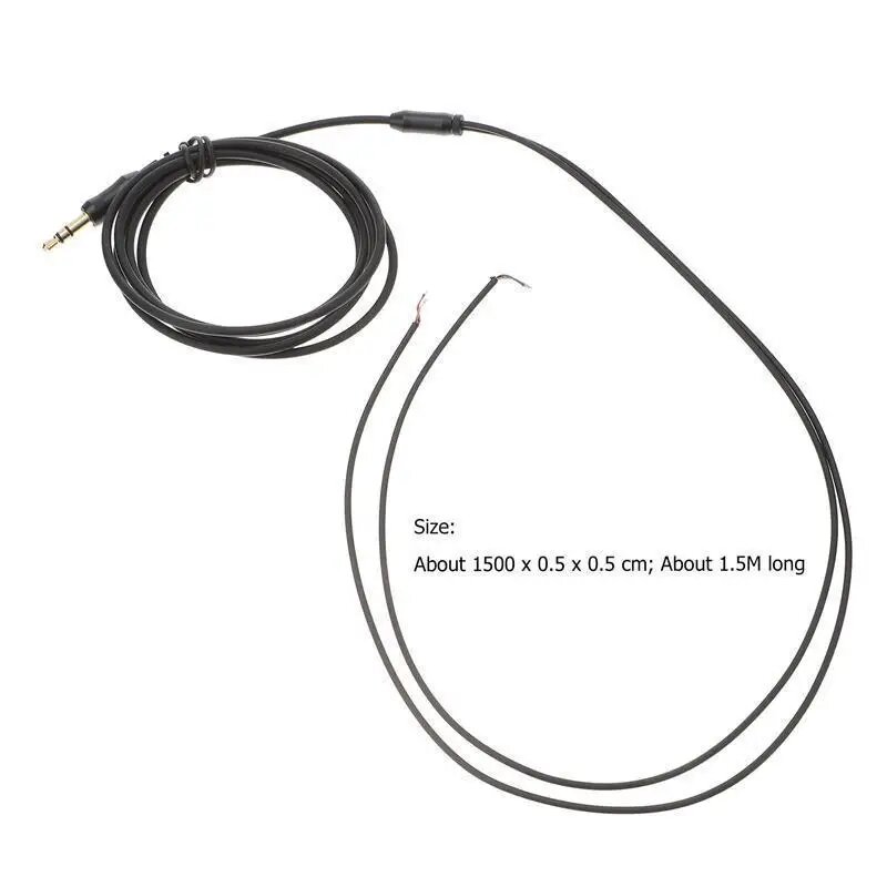 Новый бескислородный медный провод 1,5 м, провод для обслуживания наушников, сменный кабель для наушников «сделай сам», аудиокабель 3,5 мм