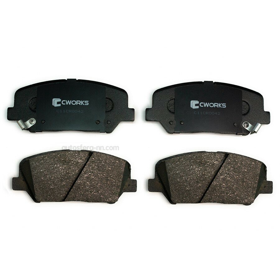 CWORKS C11CR0042 Колодки тормозные передние HYUNDAI i30/ELANTRA 11-/CEED R16 12- (TRW GDB3582) C11CR0042