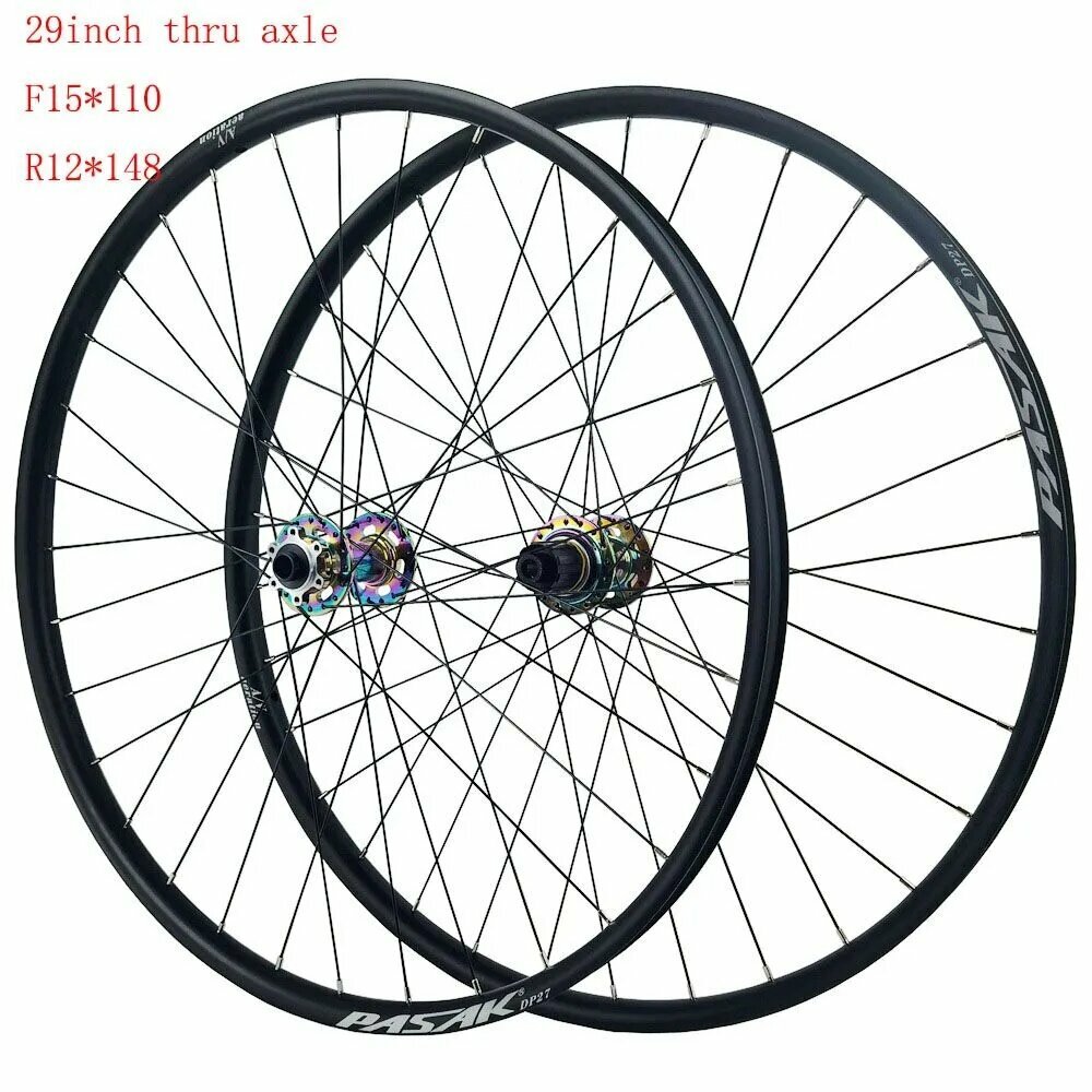 Велосипедное колесо MTB Горный дисковый тормоз с шестью отверстиями 29 HG через ось 110 148 мм ступица для кассетного маховика