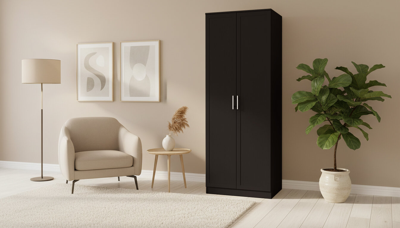 Шкаф Кама 2 Венге Цаво 3354 NEW 110*60*220 см Дом мебели для вас Для одежды, в прихожую,