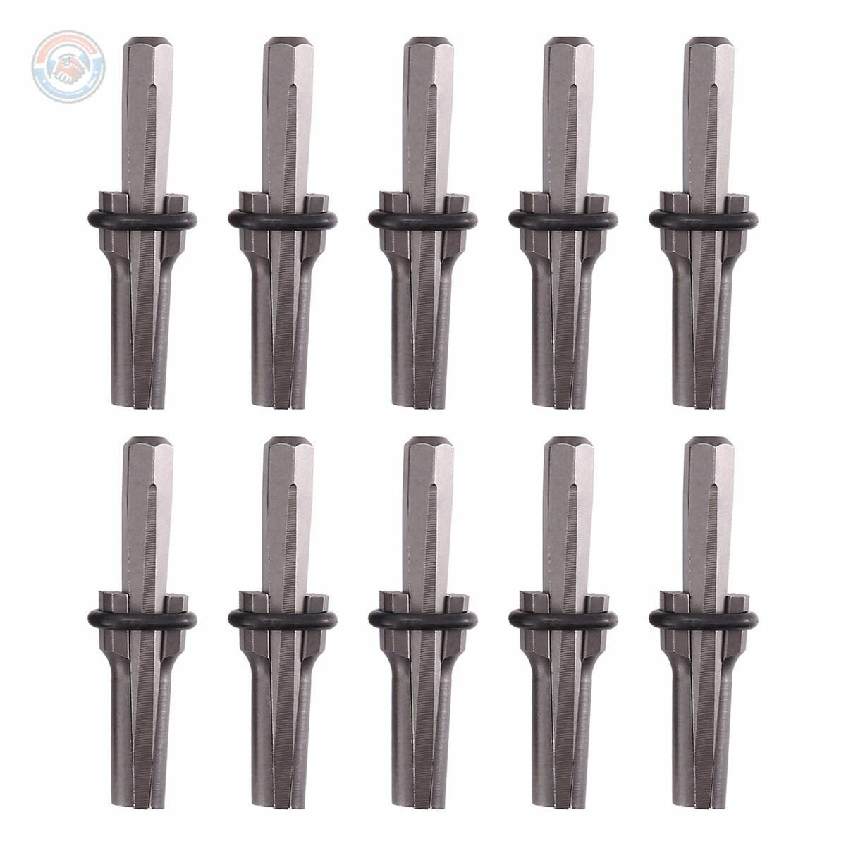 Набор из 10 комплектов клиньев и прокладок для ручного раскола бетона и камня, металлические клинья 5/8 дюйма, термообработанный инструмент для мрамора и скалы