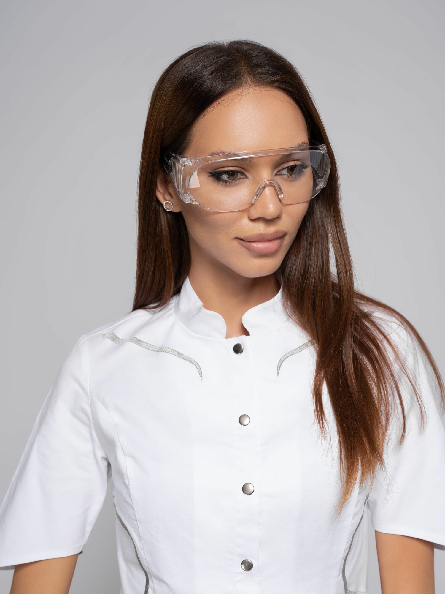 Очки защитные медицинские прозрачные строительные