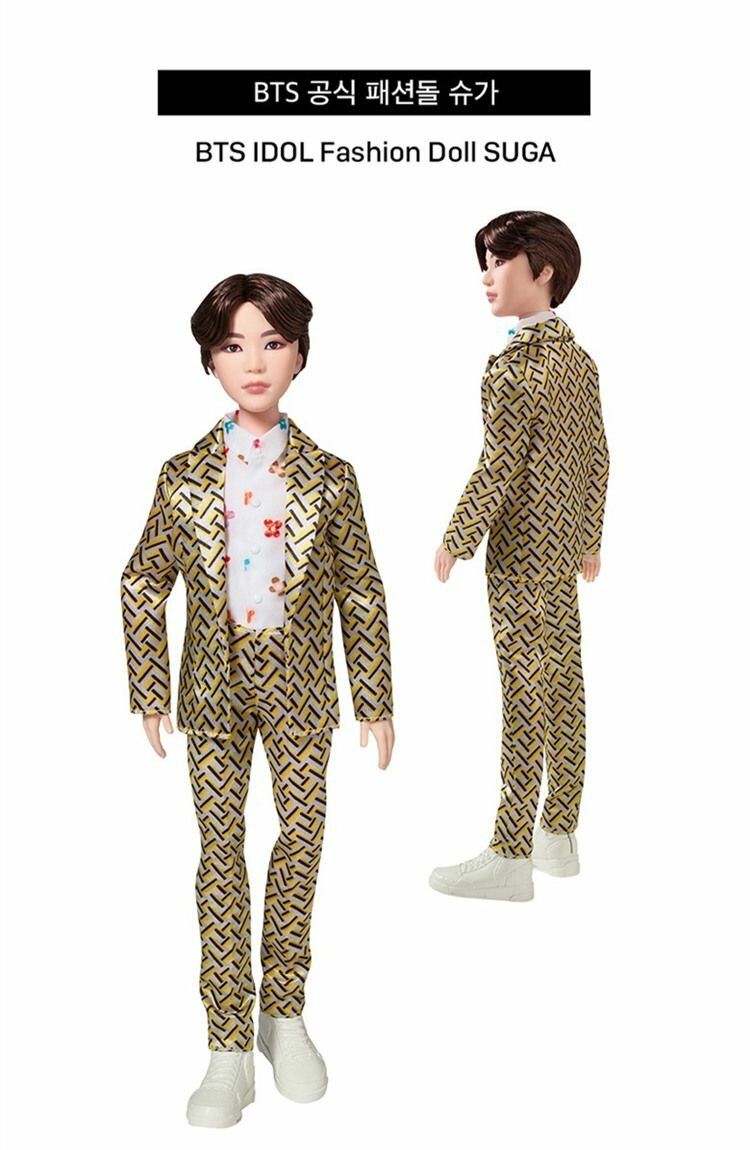 Mattel GKC92 - фигурка BTS Idol Suga, коллекционная игрушка K Pop Merch.