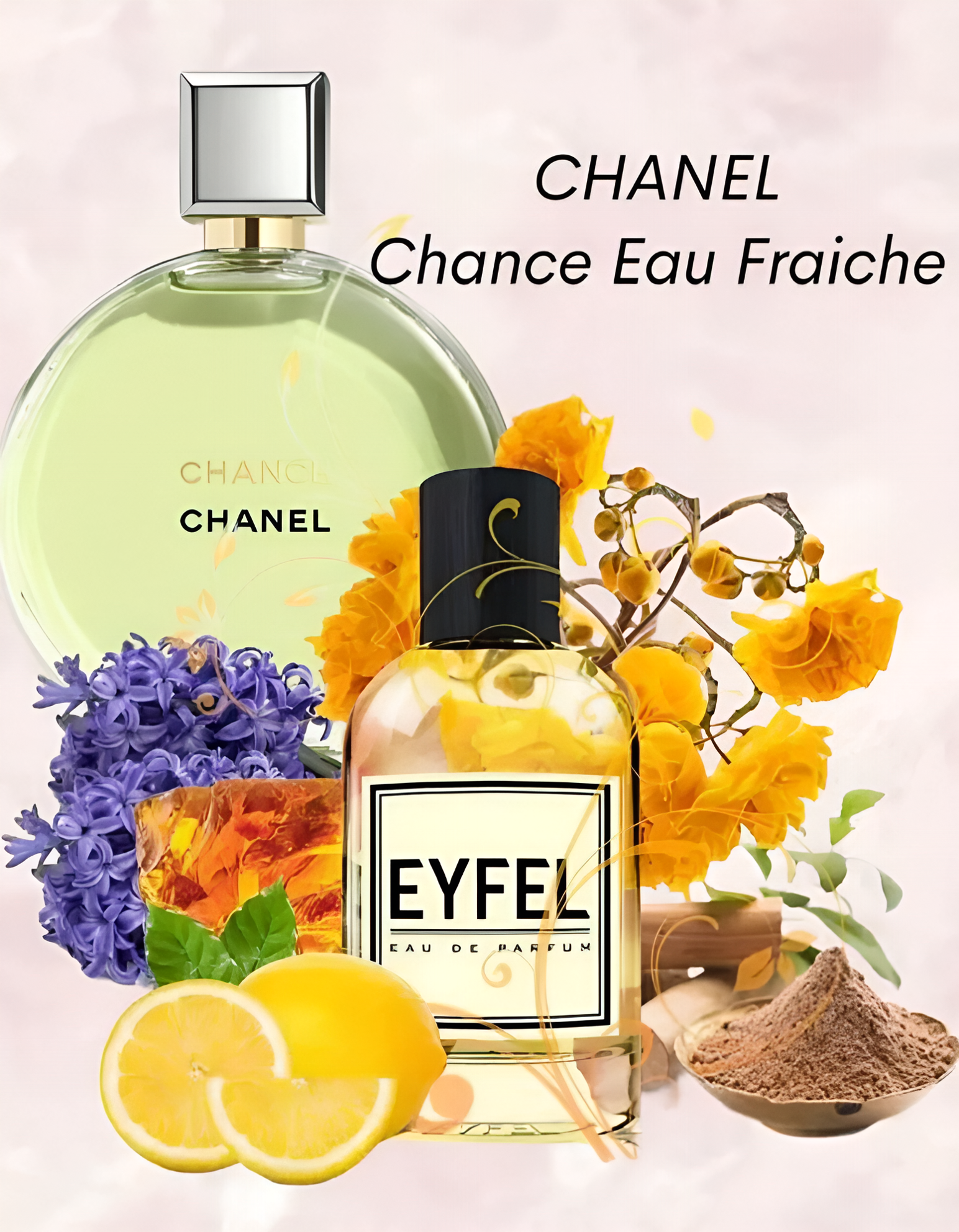 Духи женские EYFEL W161 Chance Eau Fraiche , шипровые цветочные, 50мл
