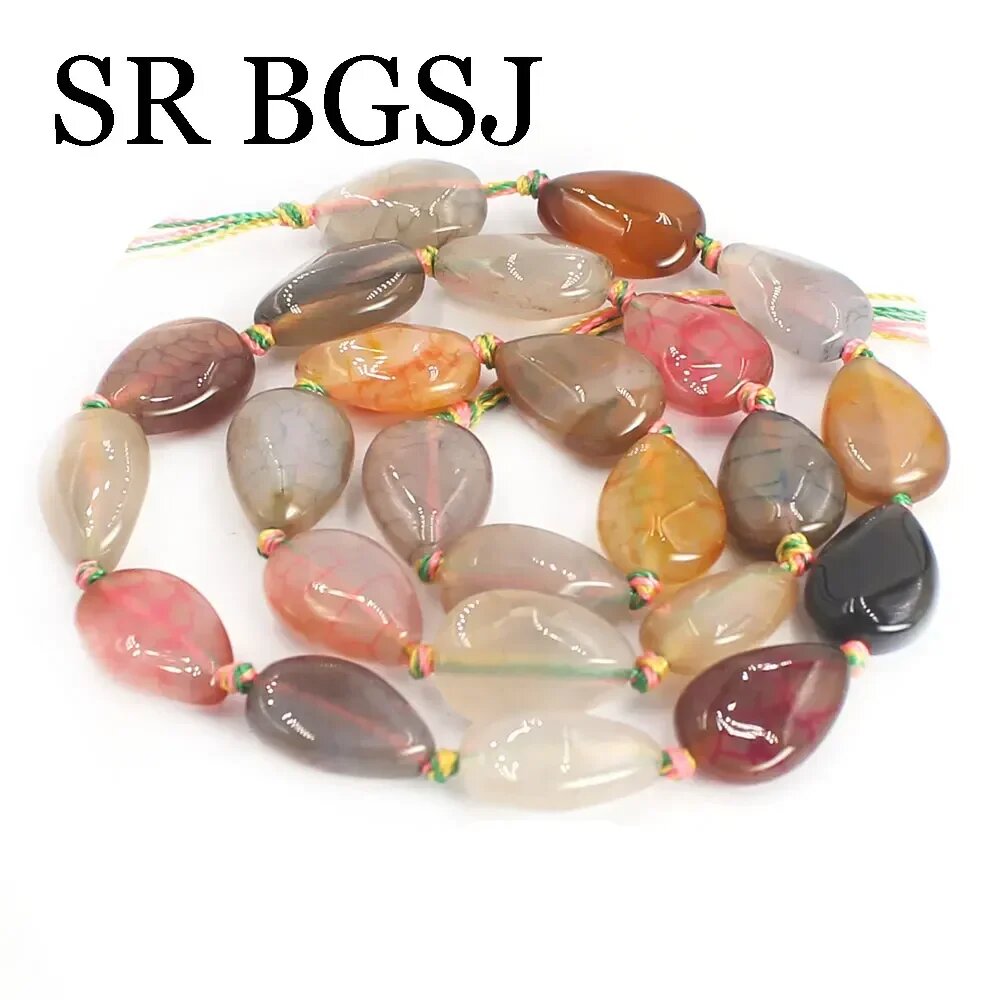 Бусины из оникса SR BGSJ 15 дюймов 10x15mm Drip