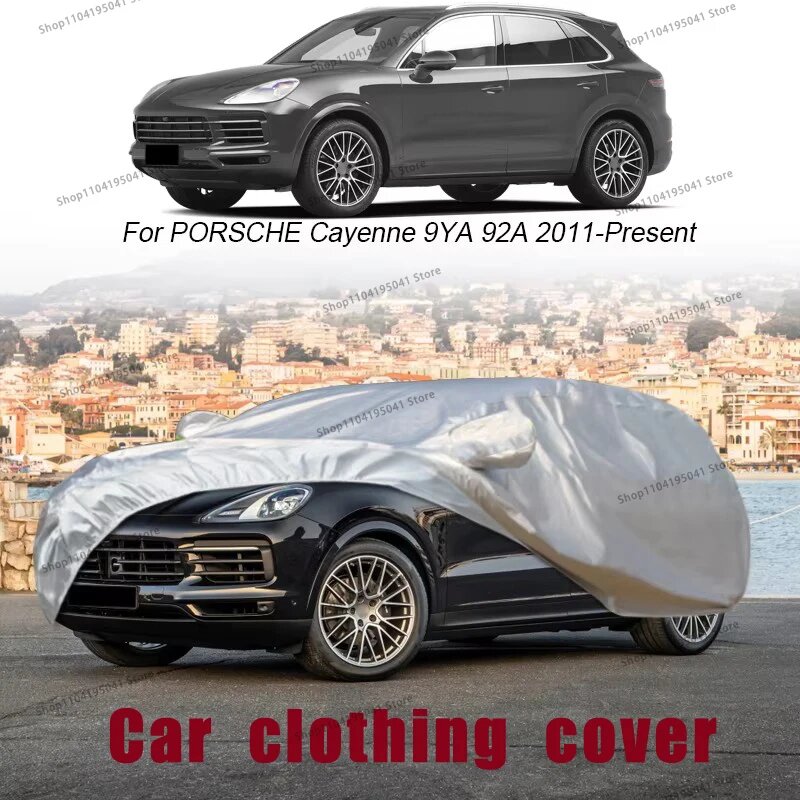 Автомобильный чехол для Porsche Taycan, Macan, Panamera, защитный чехол Cayenne, против старения, автоматический пылезащитный, против дождя, снега, водонепроницаемый, Cayenne
