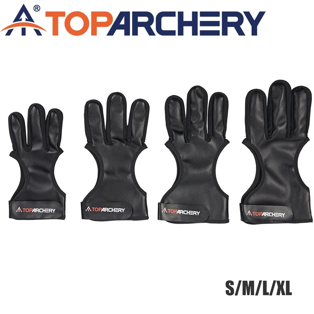 Премиальные качественные перчатки для стрельбы из искусственной кожи для защиты пальцев для L