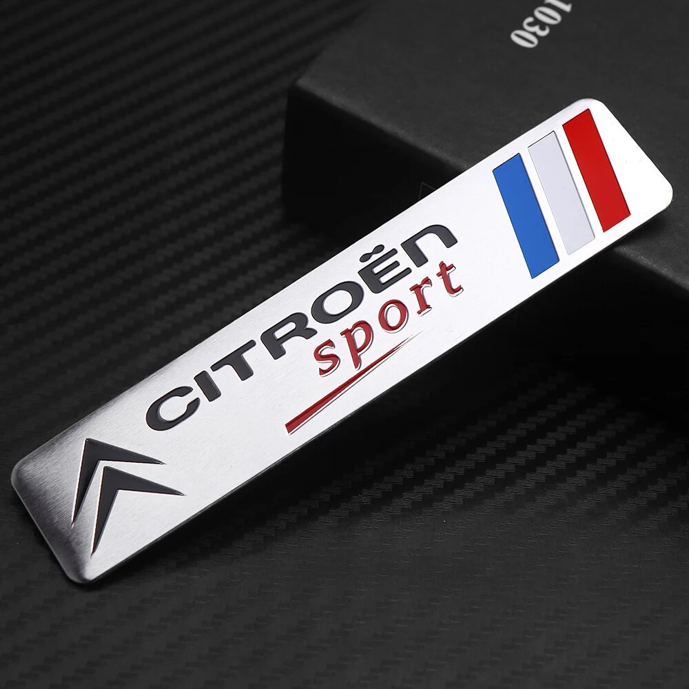 Наклейка Citroen Sport, значок на кузов автомобиля