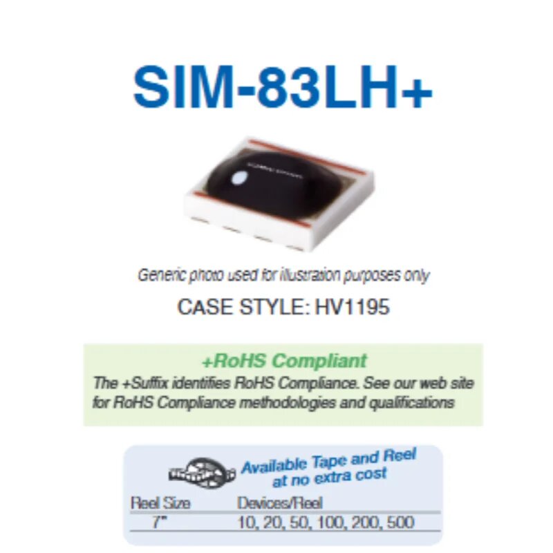 SIM-83LH+ LO Мощность +10 дБм 1700–8000 МГц
