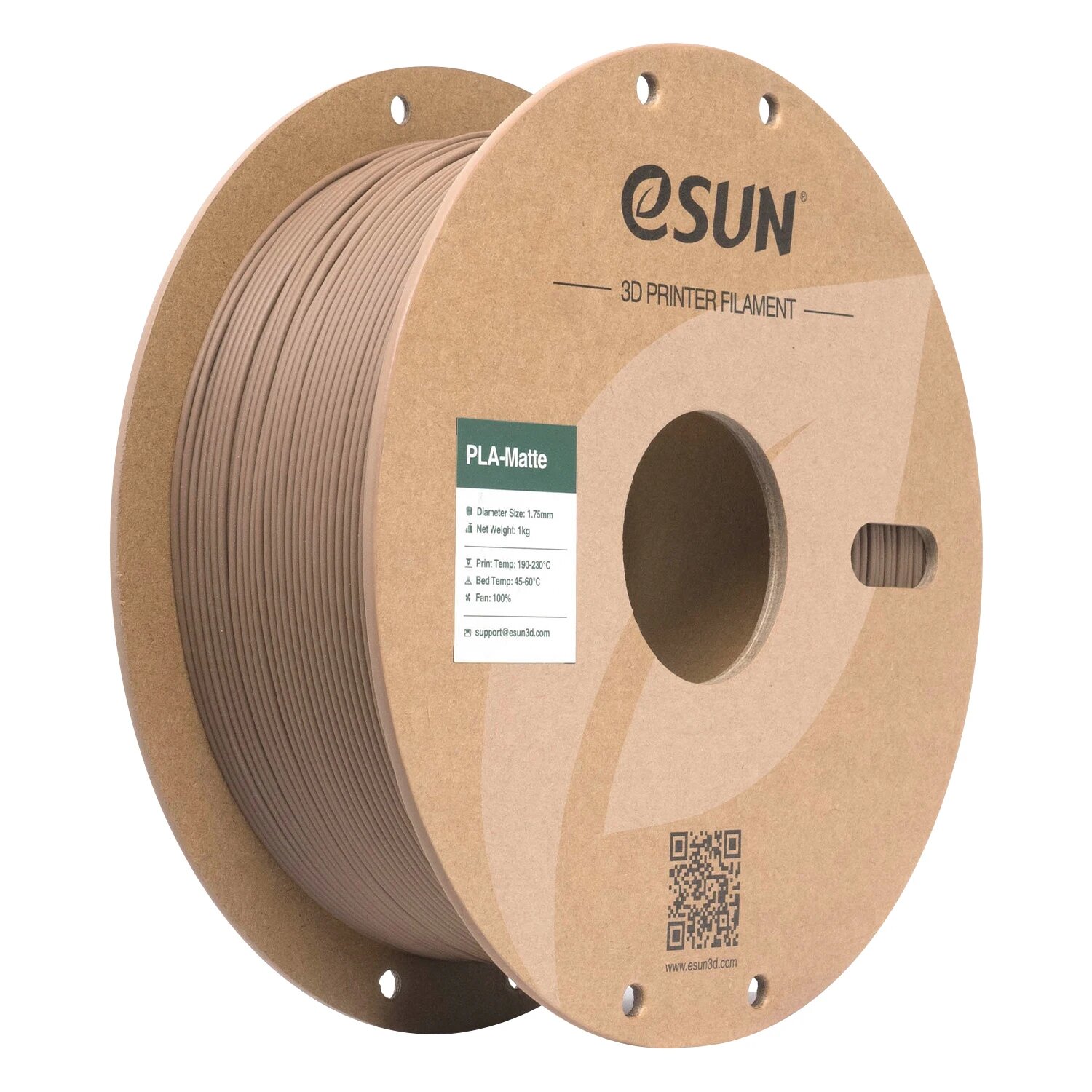 ESUN PLA матовая нить 1.75 мм, BROWN