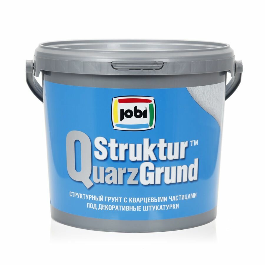JOBI StrukturQuarzGrund Кварцевый структурный грунт под декоративные штукатурки цвет белый 5 л