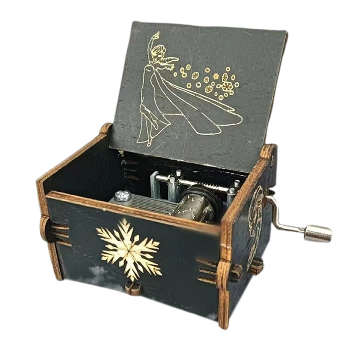 Отдел анимации, ручная работа, деревянная музыкальная шкатулка, классическая резьба, музыкальная шкатулка, украшения, сделай сам, бутик, ремесла, подарок