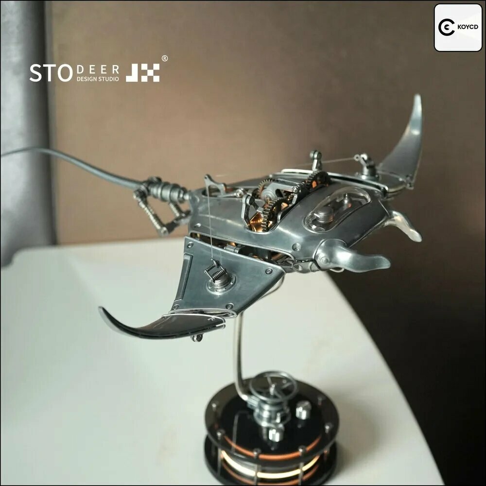 Эксклюзивная настольная модель SD01 Manta Ray в стиле стимпанк от Stodeer, механический металлический декор для рабочего пространства