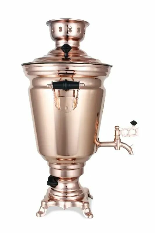 Электрический самовар 4 л Рюмка омедненный с автомотическим отключением