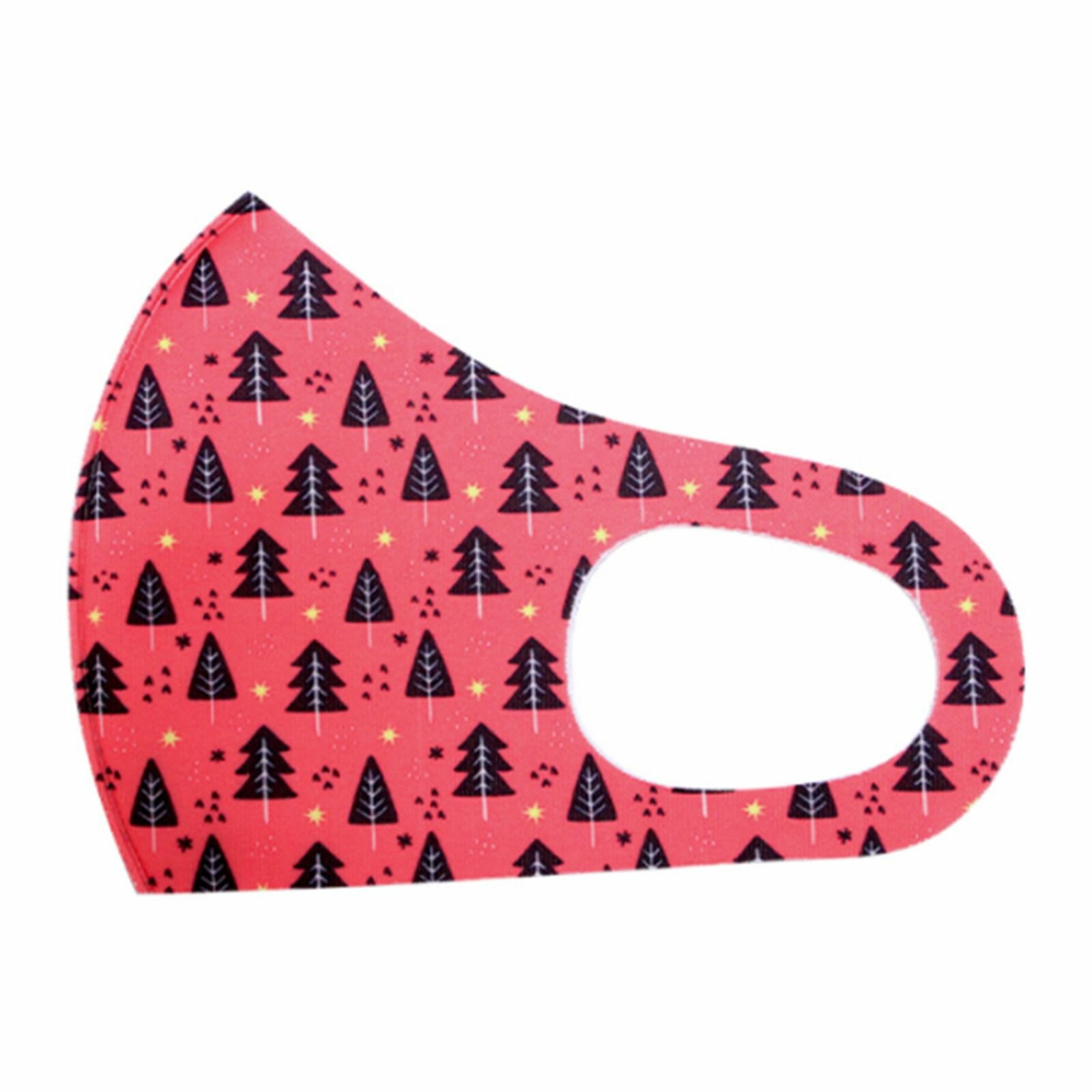 3D печатная маска для лица многоразовая с изображением оленей Рождественская PM2.5 запотевание дышащая