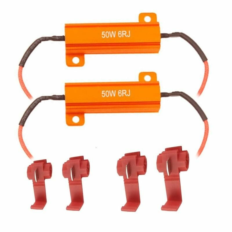 2 шт. 6 Ом 50 Вт нагрузочные резисторы Canbus декодеры, Y