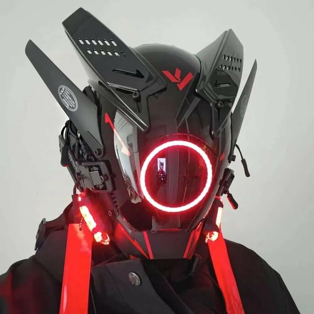 Маска робота киберпанк