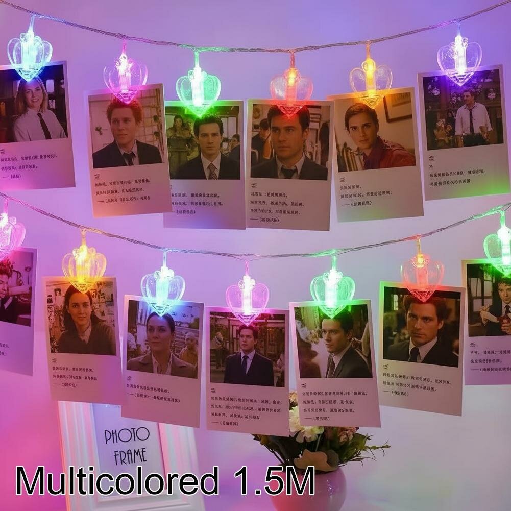 Фотоклип battery light string LED декоративный рождественский светильник