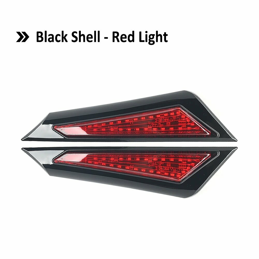 Мото LED боковой указатель Black Shell - Red Light для Honda Goldwing GL1800