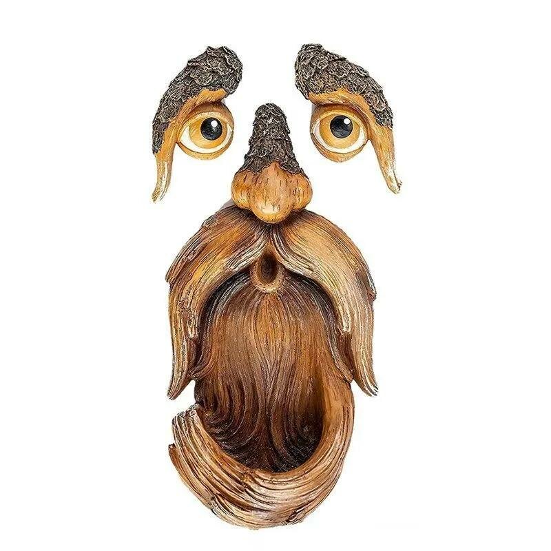 Устройство для кормления птиц Tree Monster Декор для сада и газона Птичья гнездо Для улицы и дома Резиновые изделия 15x8cm Ореховый цвет 1шт