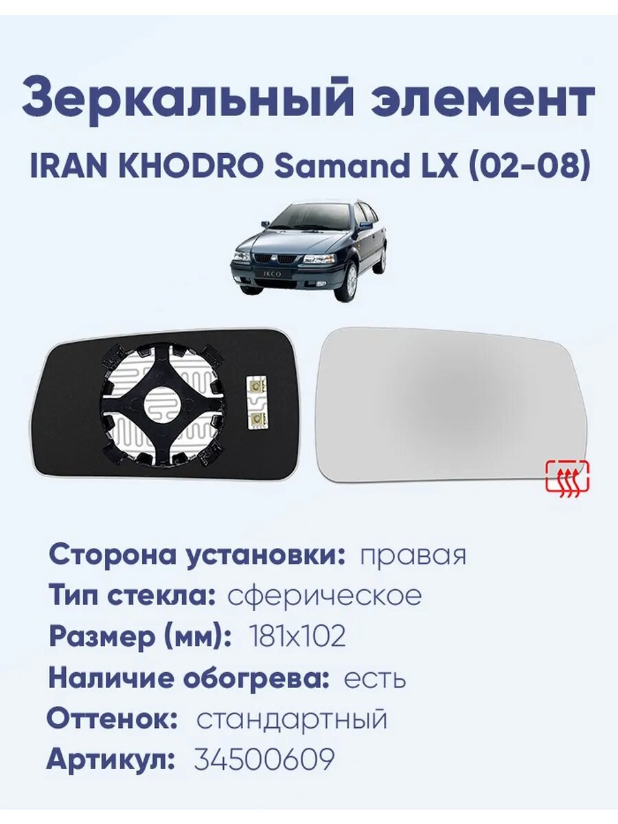 Зеркало IRAN KHODRO Samand LX (02-08) 34500609
