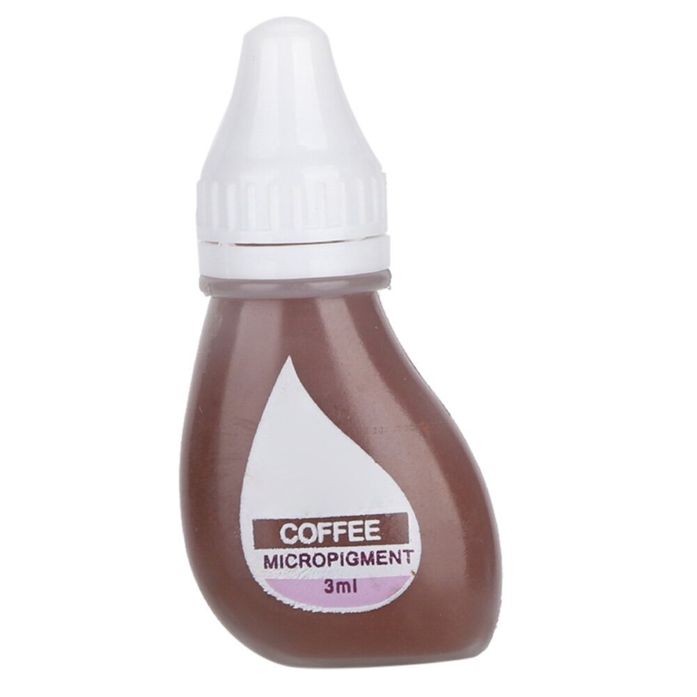 Natural Plant Tattoo Ink Semi permanent Lip Eyebrow Eyeliner Pigment Longlasting Coffee