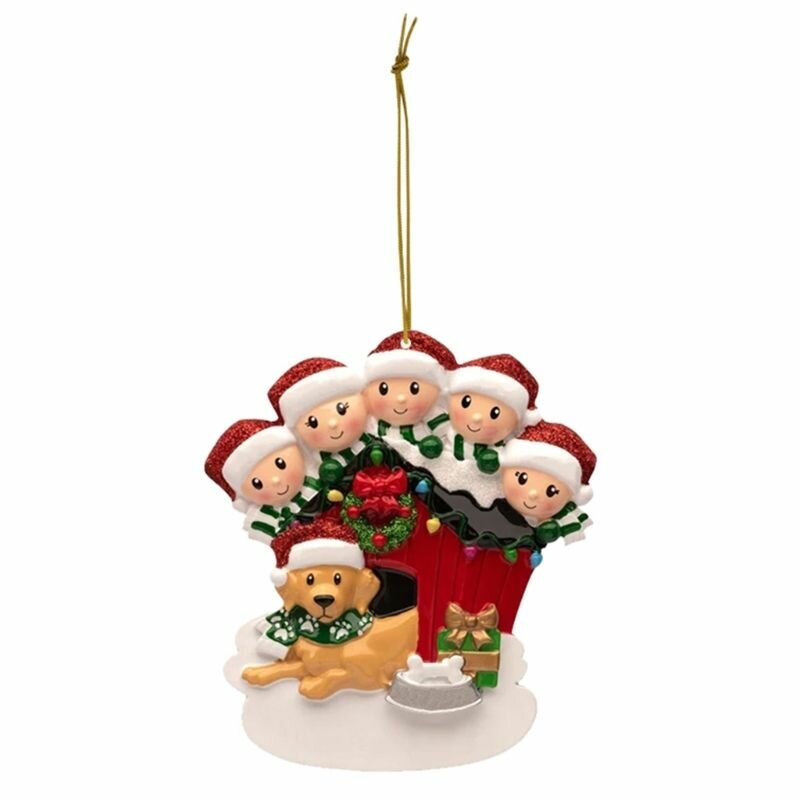 (1 шт) Ёлочная игрушка Мишка в шарфе (стиль 6)
