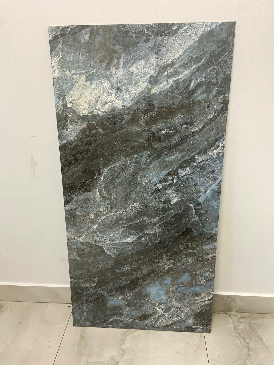 Керамический гранит Stone Dark Blue, 600х1200 мм, производство Индия, 1шт - 1 плитка