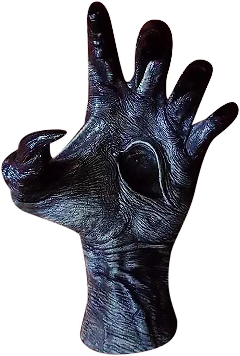 Панель на стену Witch Hand, держатель на стену Creepy Hand, декор Demon Claw, Demon Eye, แขва ведьмы, висящий элемент, рясиновый подвеска для украшений, размер 20*15см*3см, черный цвет, материал резина, комплект с реветом
