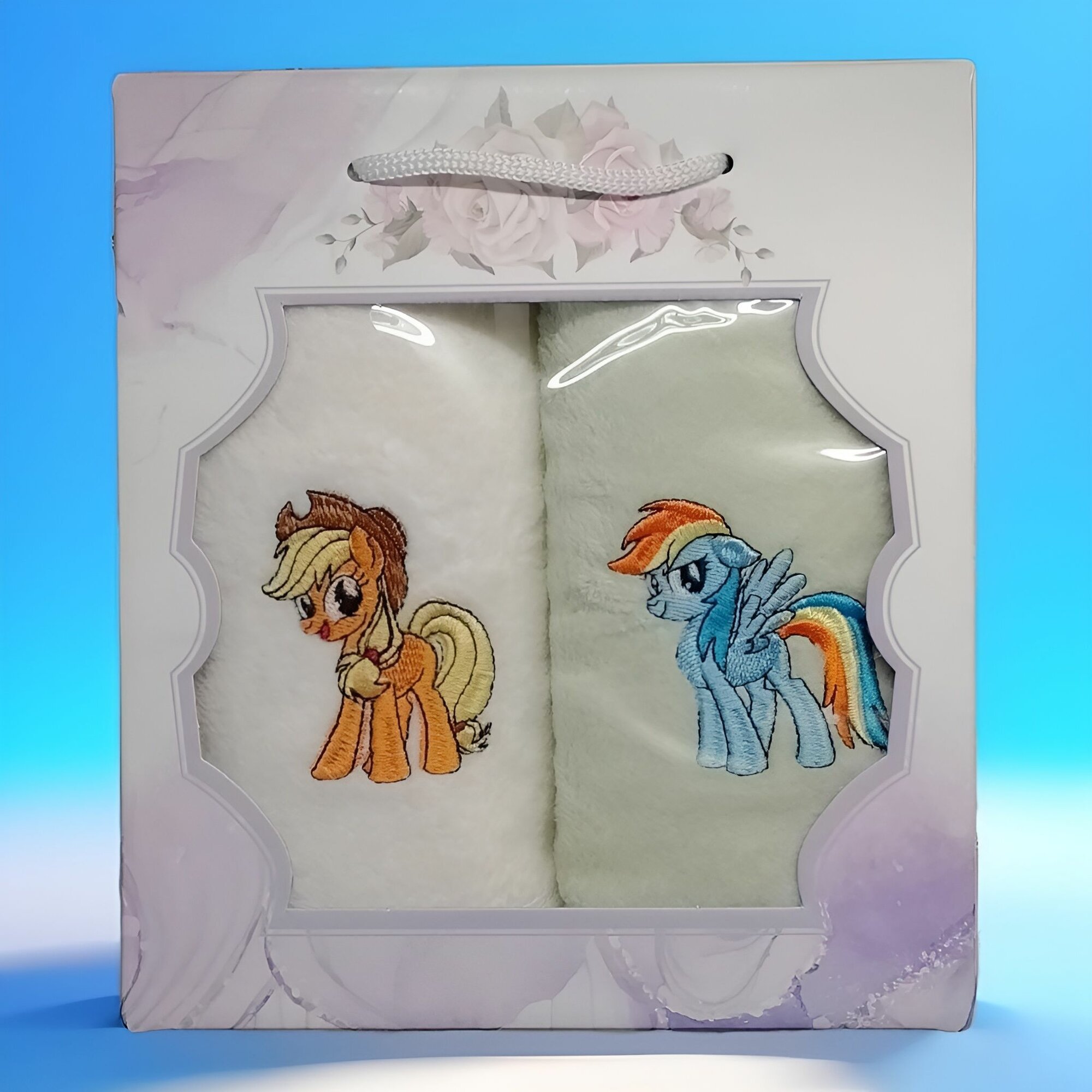 Подарочное полотенце "Лошадки"