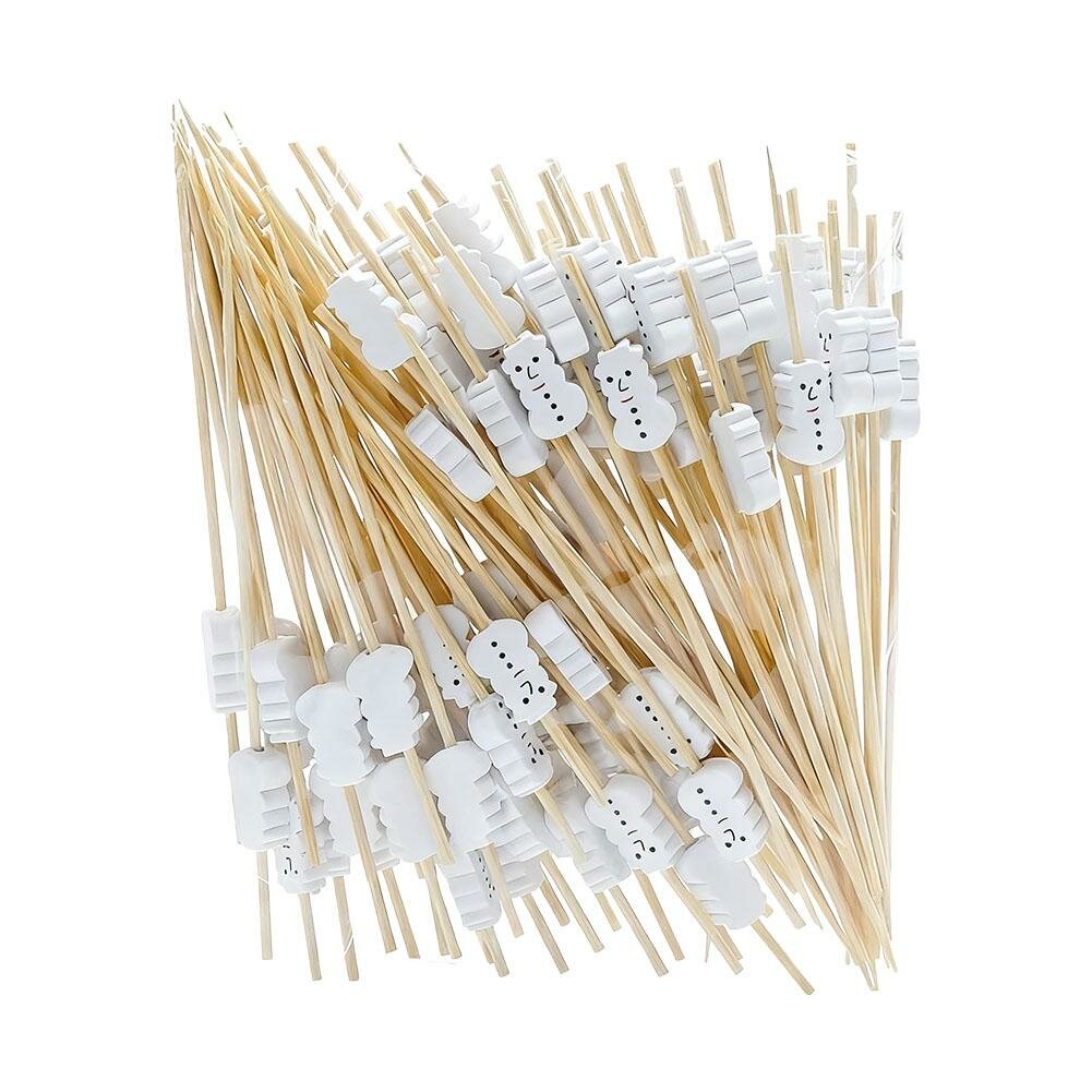 50 шт. бамбуковых палочек с рождественскими фруктами