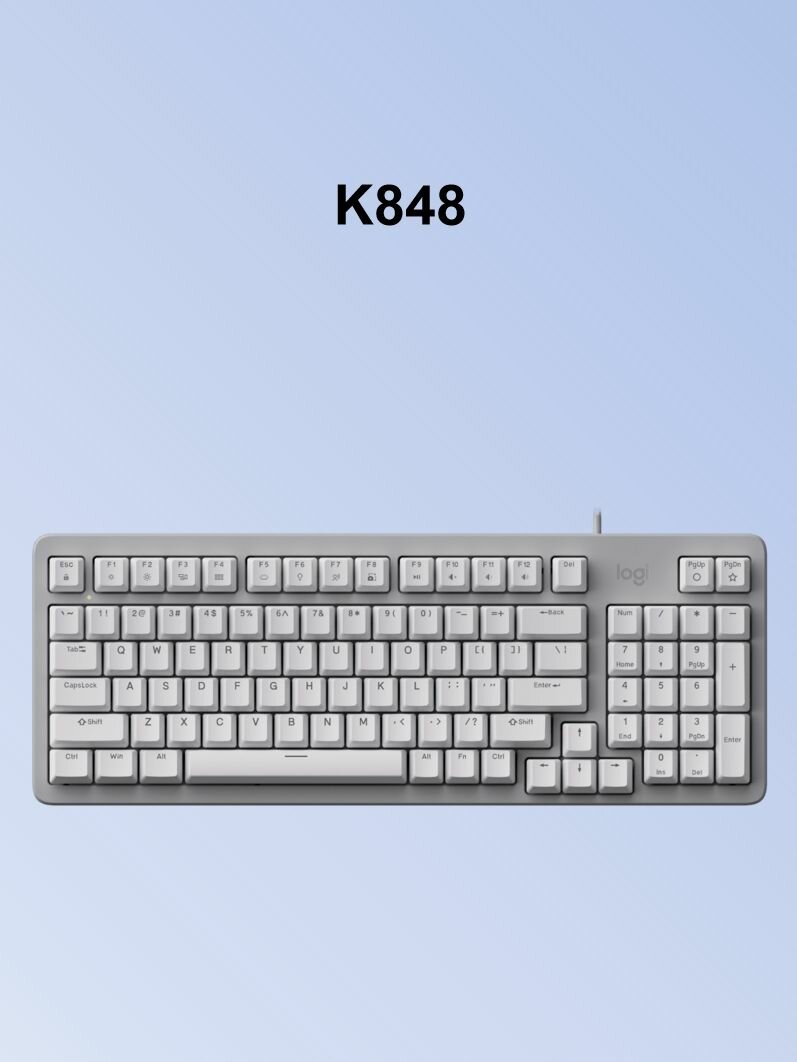 Проводная механическая клавиатура Logitech K848 с подсветкой