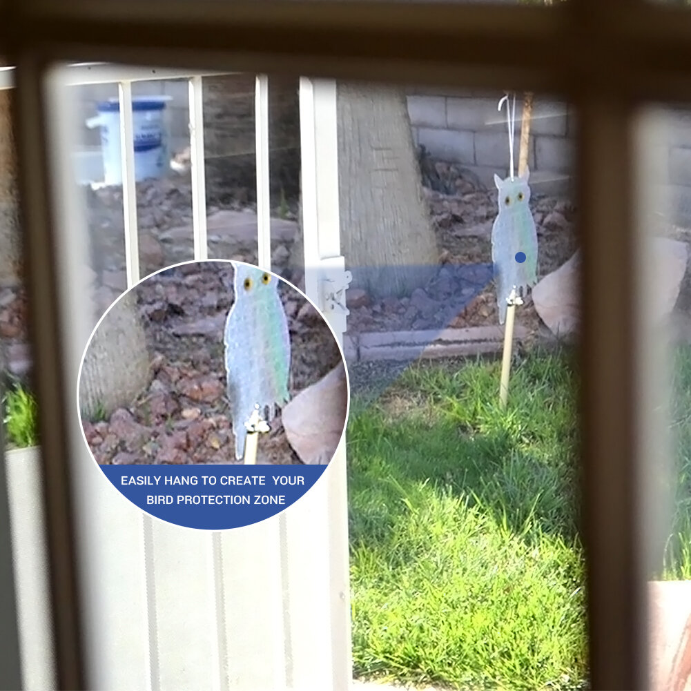 Устройство отпугивания совы и птиц, голографическое светоотражающее поддельное устройство для отпугивания совы, репеллент для птиц, садовые принадлежности