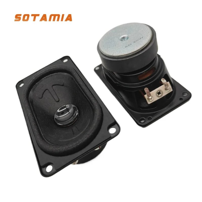 SOTAMIA 2 шт. прямоугольные динамики 20 Вт 8 Ом
