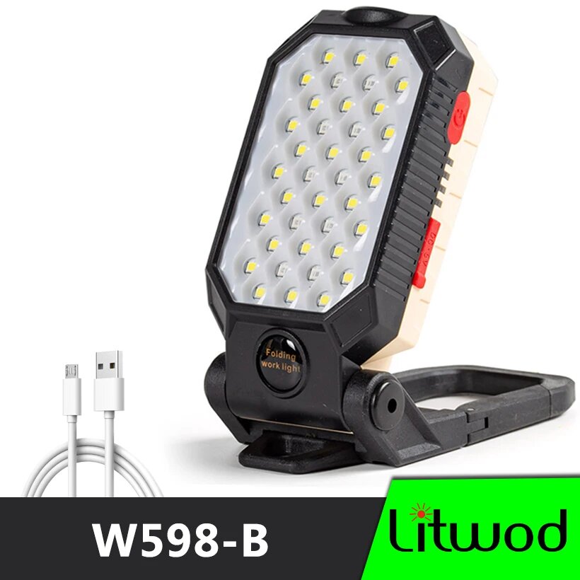 Litwod W598+W599 Портативный светодиодный фонарь W598-B, Small