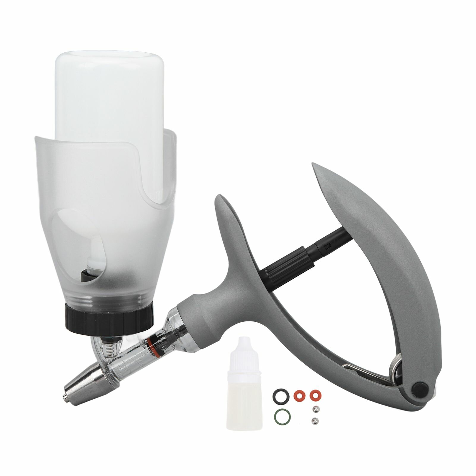 Инжектор для животных, шприц для скота, автоматический регулируемый шприц непрерывного действия, инъекция ветеринарной вакцины, 1 мл, 0,1-1 мл, регулируемый