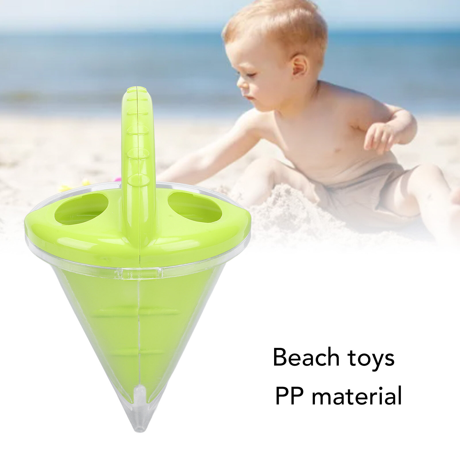 Воронка для разлива, самодельная воронка, пляжный песчаный замок, строительный песок, смешивание воды, игрушка для создания захватывающих творений, зеленая