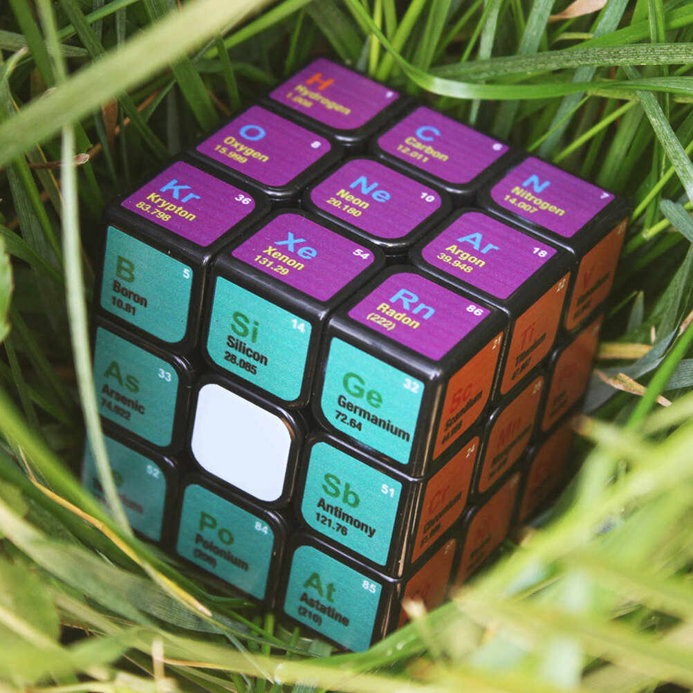 Multifunctional Cube Chemical Element Periodic Table 3rd Order Learning Formula Christmas Birthday Gift