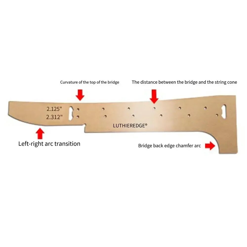 Измерительная линейка для моста гитары Folk Martin