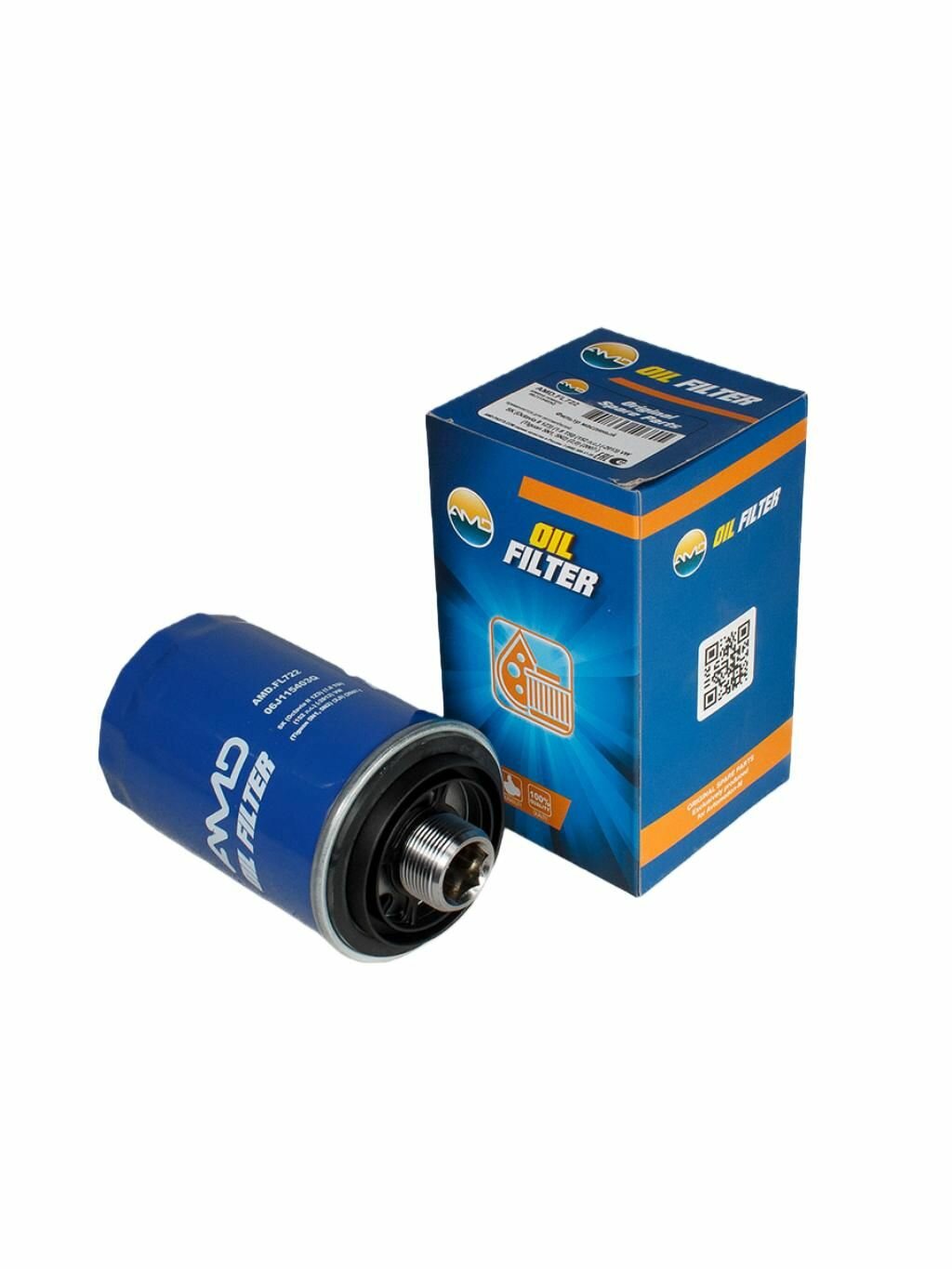 Фильтр масляный AMD AMD. FL722 Skoda Octavia 1Z3, 1Z5 05-, VW Golf VI, Passat 3C2 , Tiguan, Audi A3, A4, TT