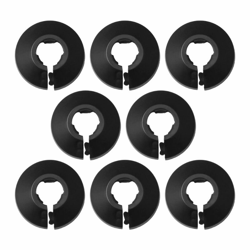 8шт 16-типный защелкивающийся угловой клапан для водопроводной трубы, украшение крышки отопительной трубы-черный