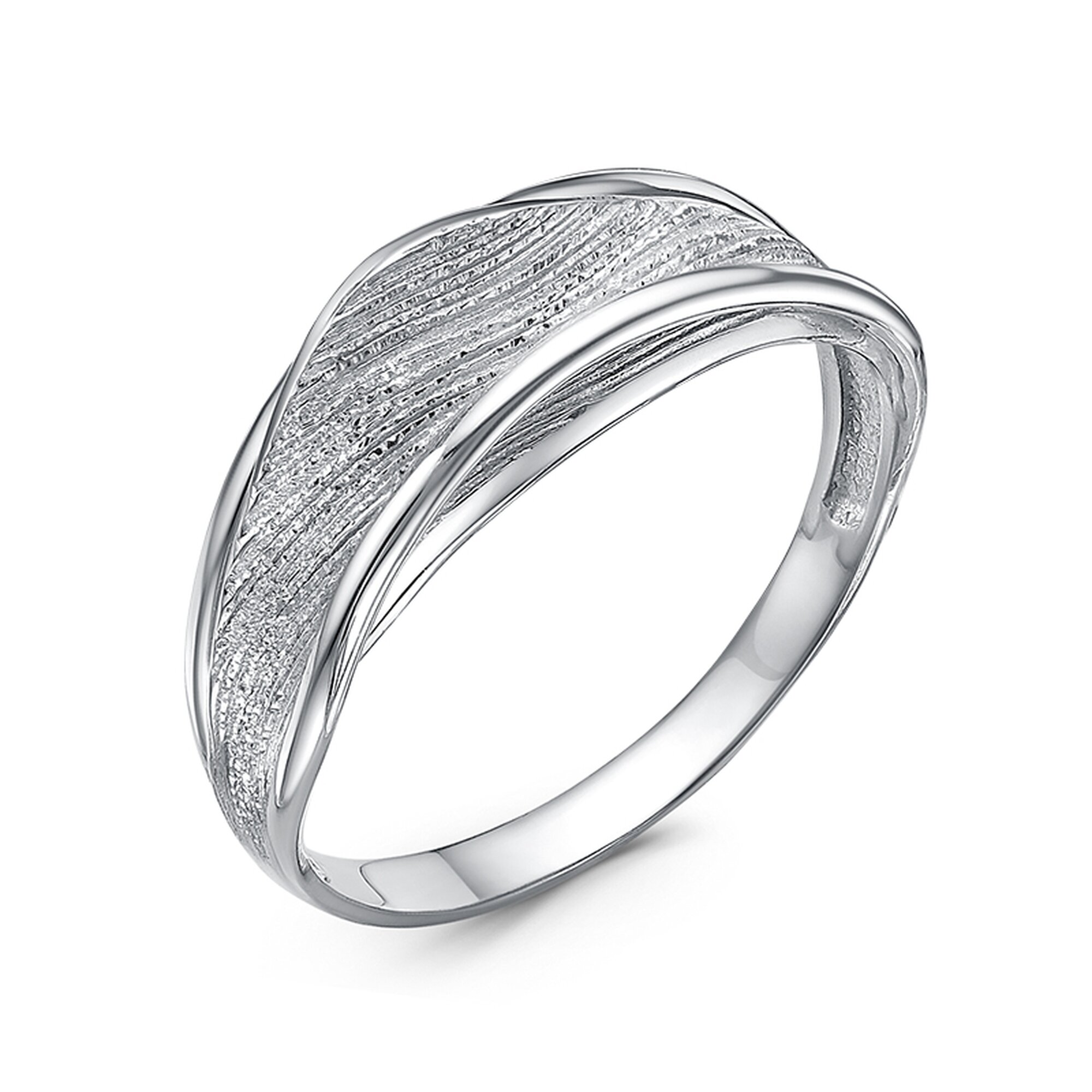 Кольцо, серебро, 925 проба, родирование