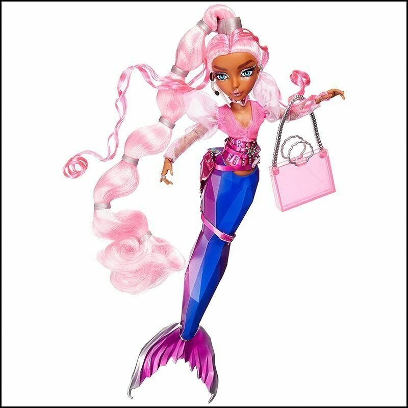 MGA Entertainment Mermaze Mermaidz Color Change / Стильная подвижная кукла-русалка, меняющая цвет, с детальными аксессуарами для детей от 5 лет и старше.