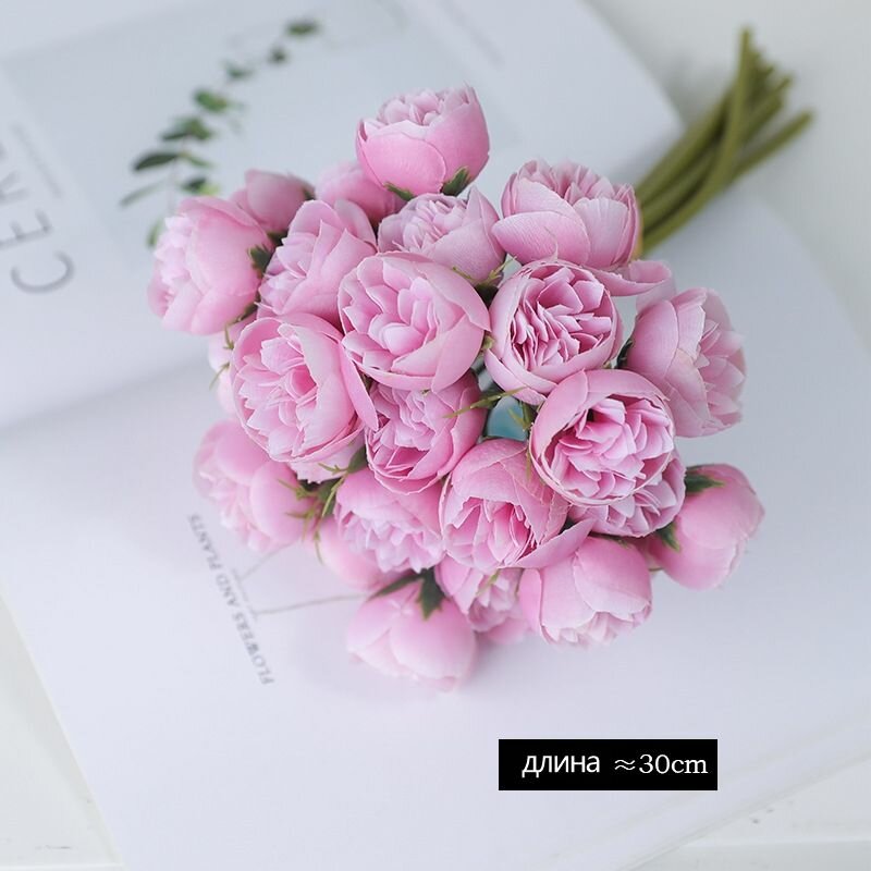 Искусственные букеты, бутоны камелии